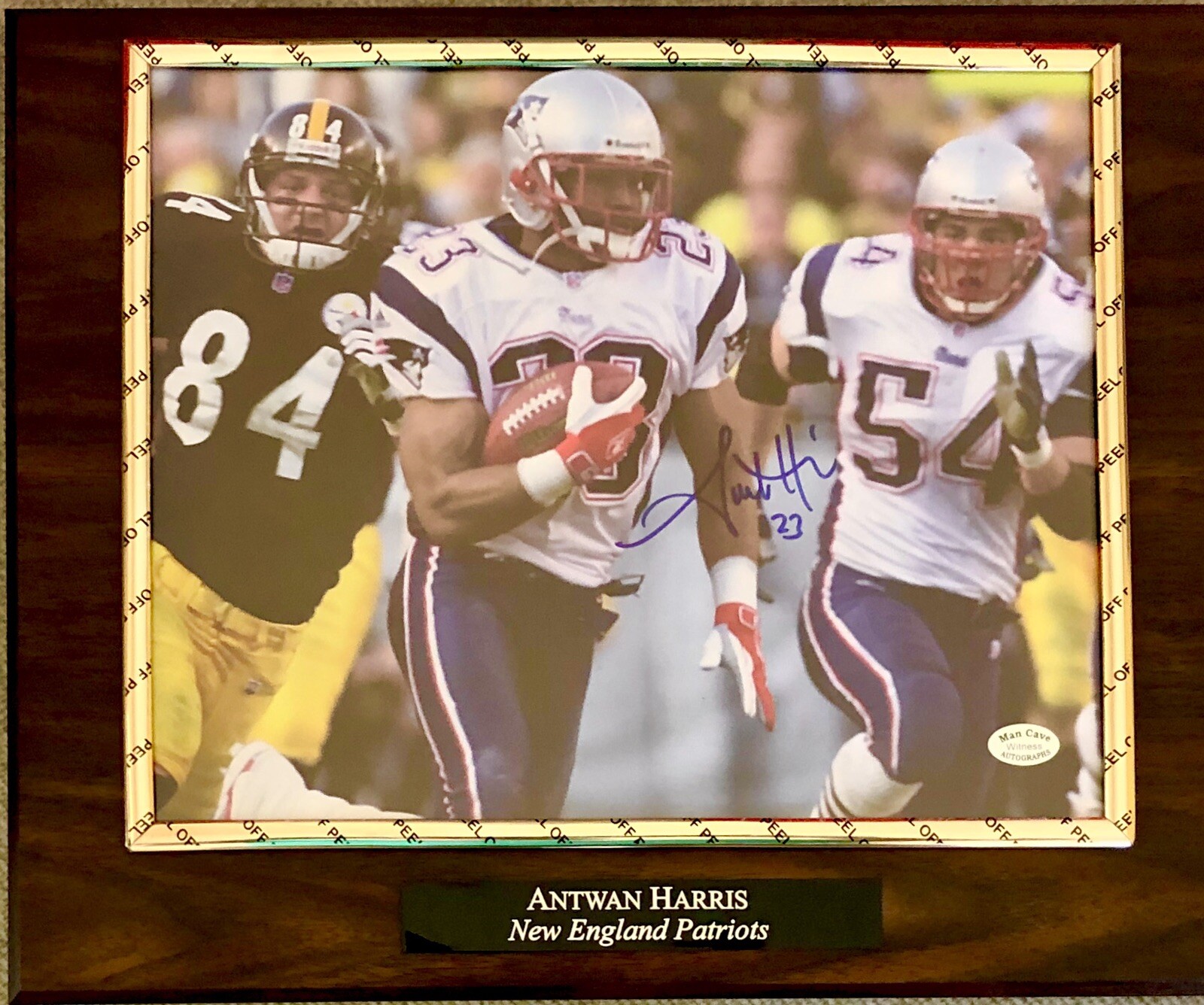 Antwan Harris New England Patriots Autographed Custom Photo Plaque, NEW ...
