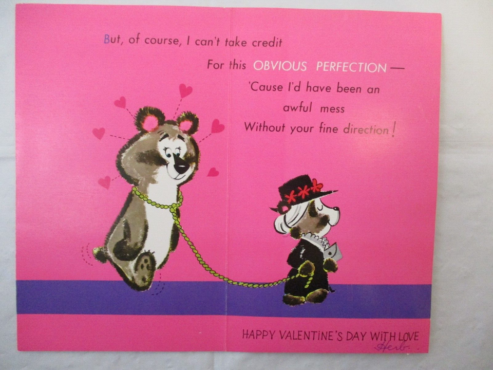 Rust Craft Valentine Card For My Wife with Thanks Vintage Funny ...