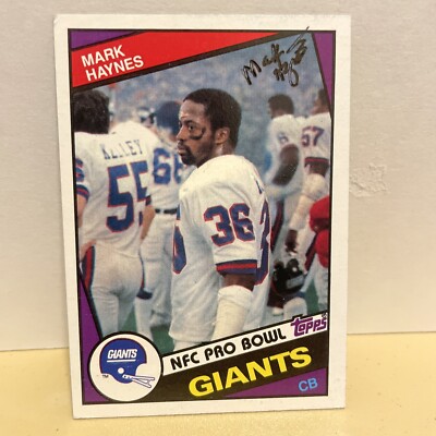Mark Haynes -Colorado- New York Giants Autographed Card | eBay