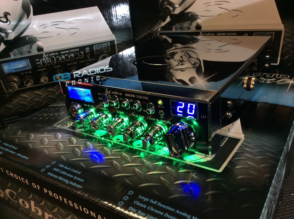 Cobra 29 LTD Chrome AM/FM CB -GREEN NITRO + PERFORMANCE TUNED + RECEIVE ...