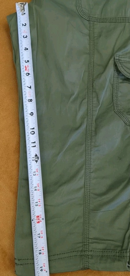 Style & Co Petite Mid Rise Bungee-Hem Capri Pants Olive Sprig SZ 10P | eBay