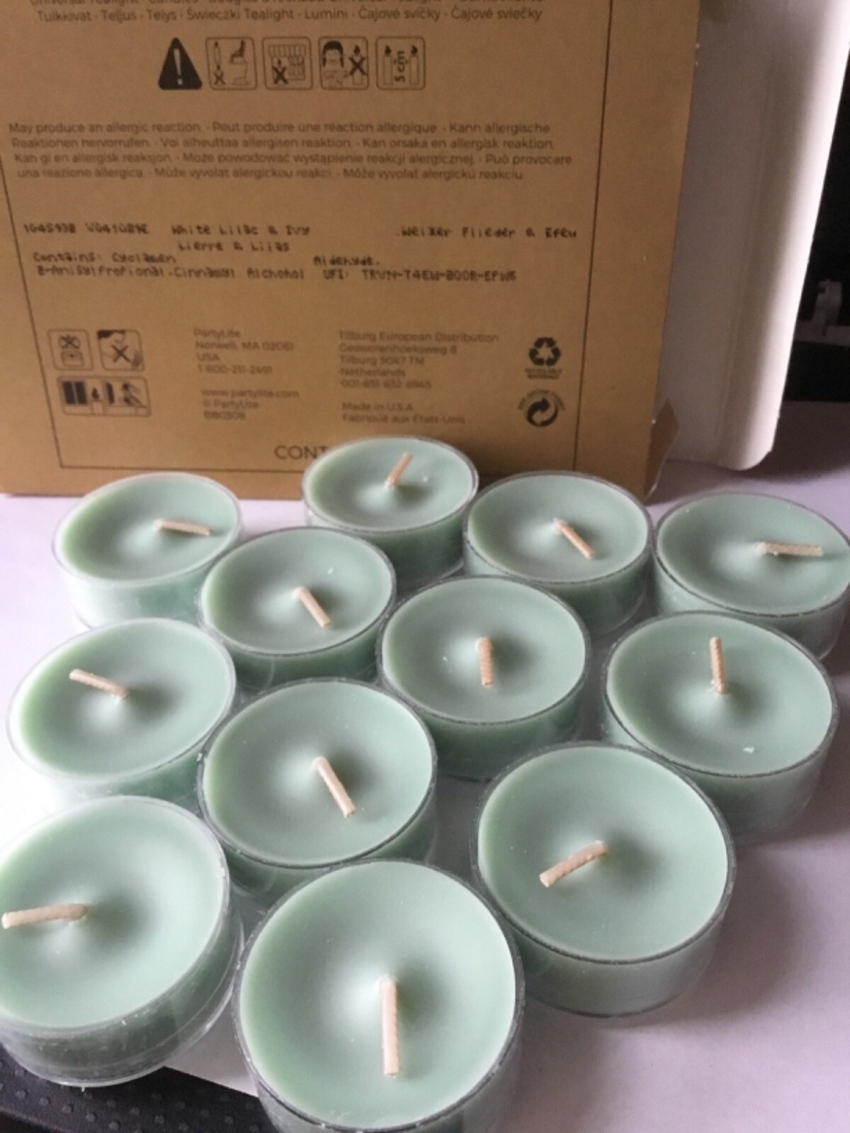 Partylite Candles Tealights rare new box WHITE LILAC AND IVY spring ...