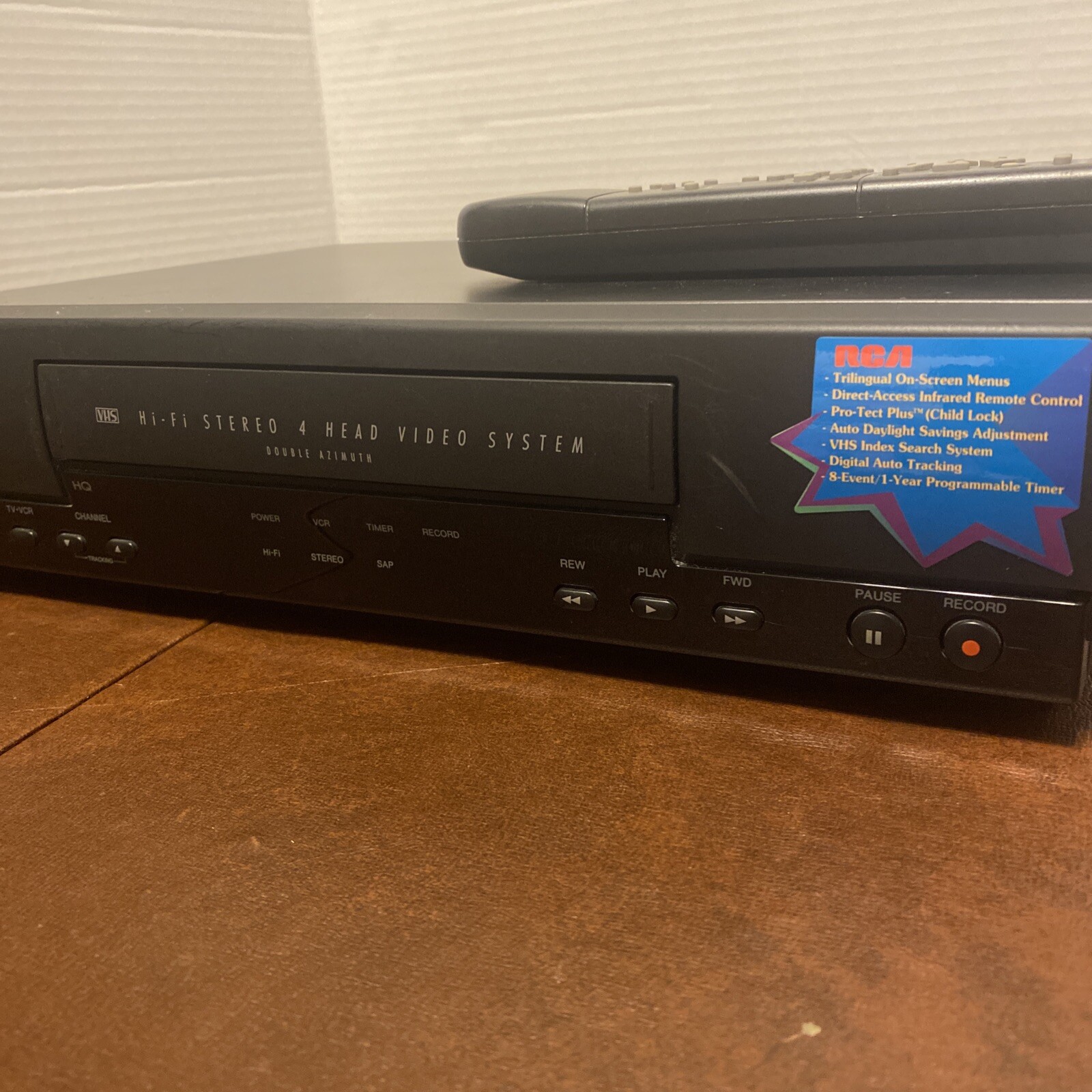 RCA VCR VHS Player VR605HF w/ Remote. Tested | eBay
