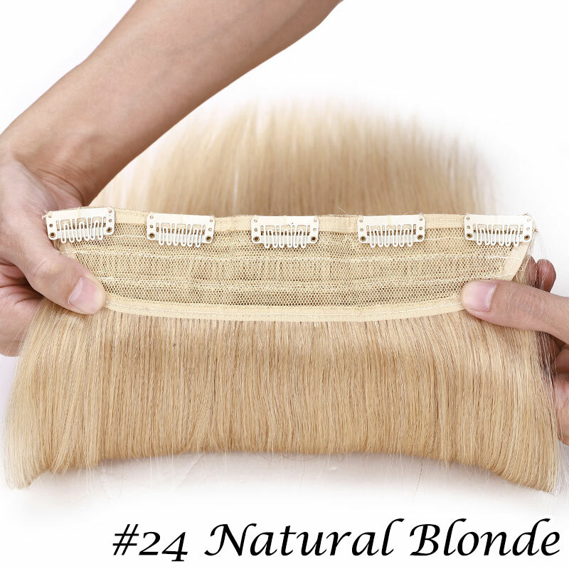 CLEARANCE Clip in Russian Remy Human Hair Extensions One Piece Full ...