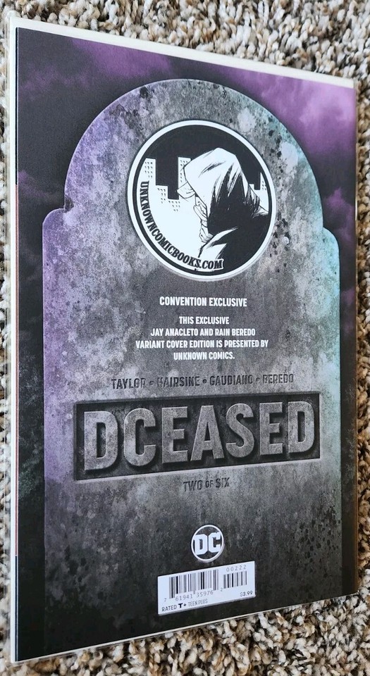 DCeased #2 - Jay Anacleto Virgin Cover - DC Comics Lot | eBay