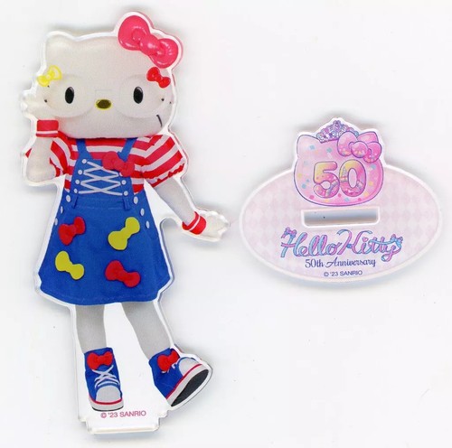 Acrylic stand Acrylic panel Hello Kitty 50th anniversary series acrylic ...