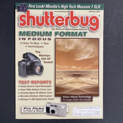 Shutterbug Magazine Jan 2001 Medium Format in Focus How to Buy Tips ...