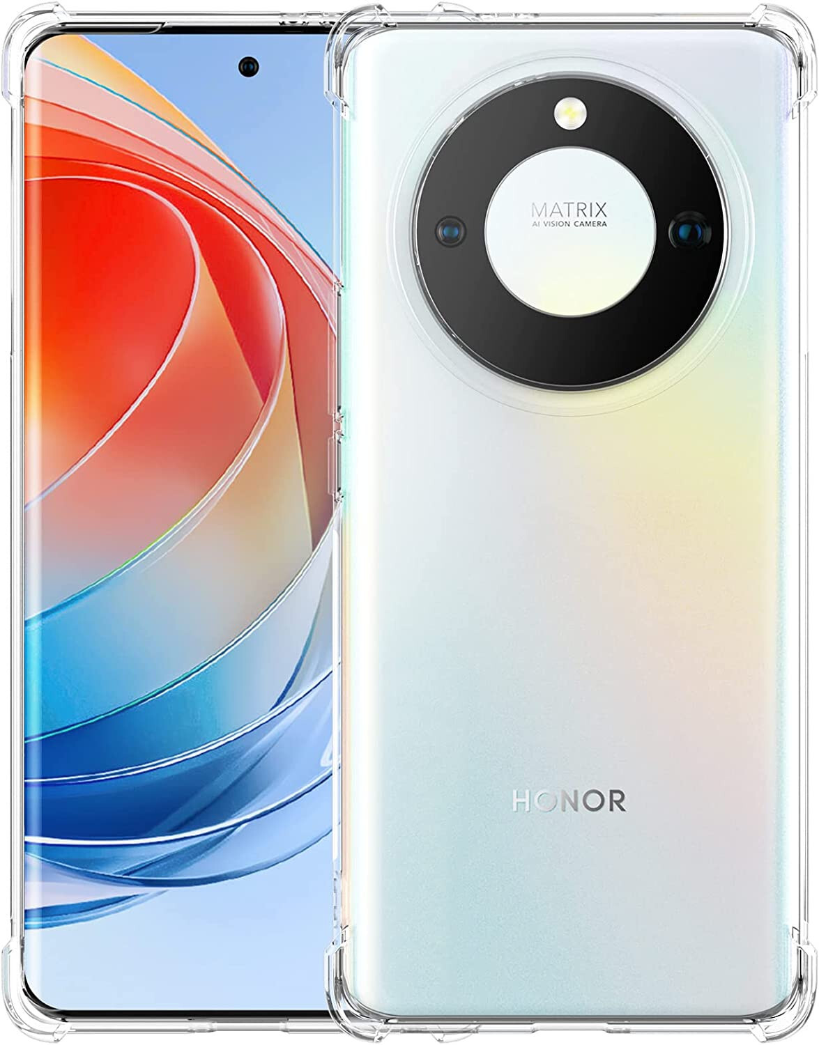 For Honor Magic 5 Lite Case, Clear Shockproof Phone Cover And Screen ...