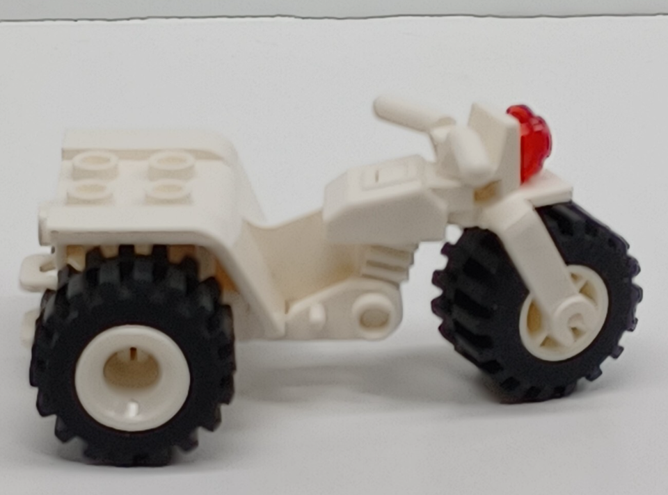 LEGO White 3 Wheeler ATV, Motorcycle Dirt Bike, Off-road Cycle | eBay