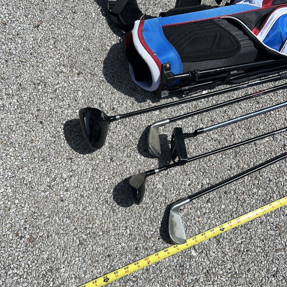 Top Flite Junior Flex Golf Club Set w/ Stand Bag JR Youth Kids RH 26” P ...