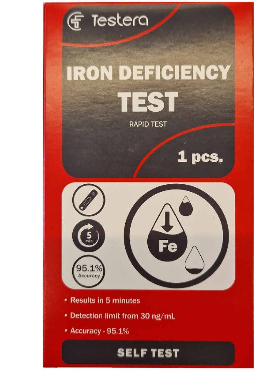 Testera Test for rapid determination of Ferritin (Iron) Self-control ...
