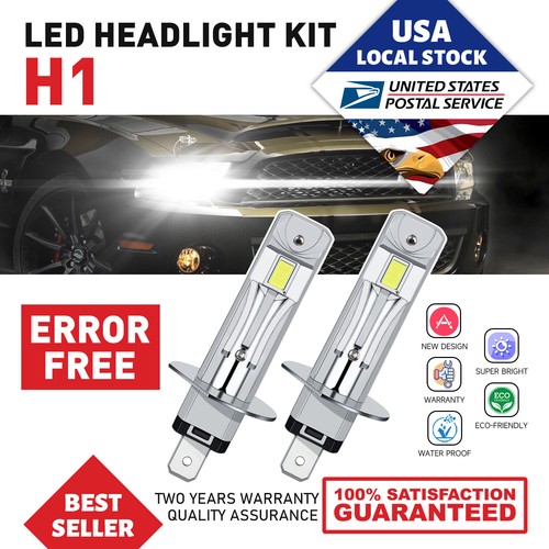 2X H1 LED Headlight Bulb Kit High Low Beam 6000K 40000lm For Kia Rio ...
