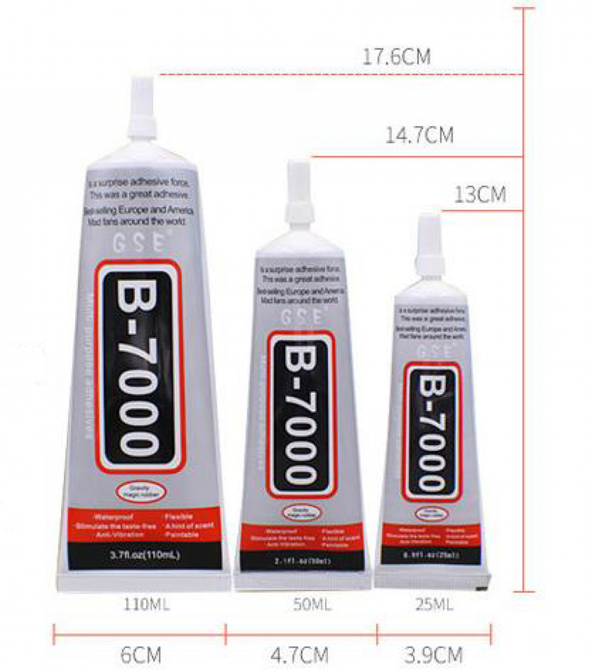 B-7000 Adhesive All-Purpose Repair Display Back Cover Cell Phone 15/25 ...