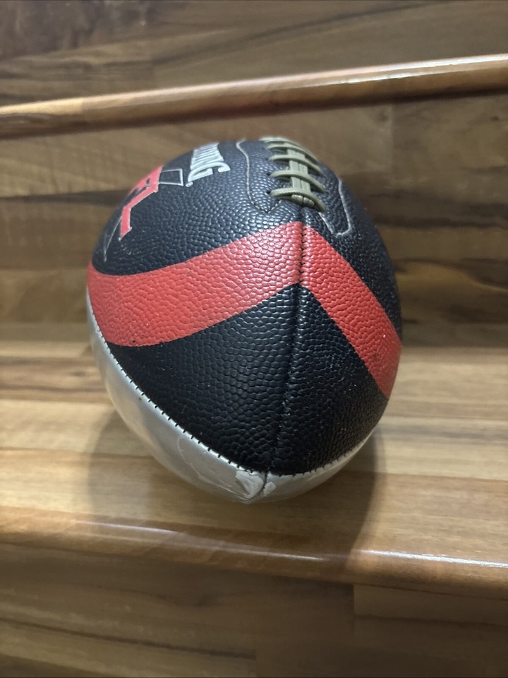 XFL Spalding Football Official Full Size Ball Black & Red Vintage 10 ...