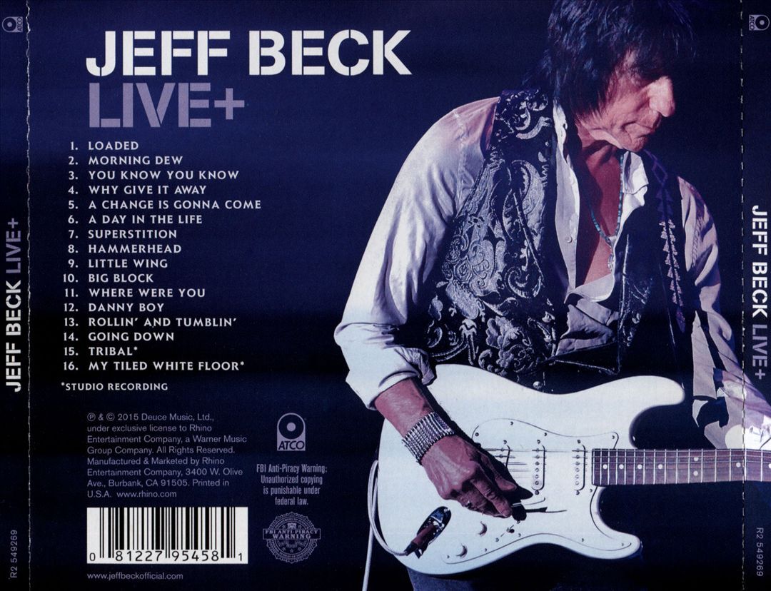 JEFF BECK - LIVE+ NEW CD 81227954581| eBay