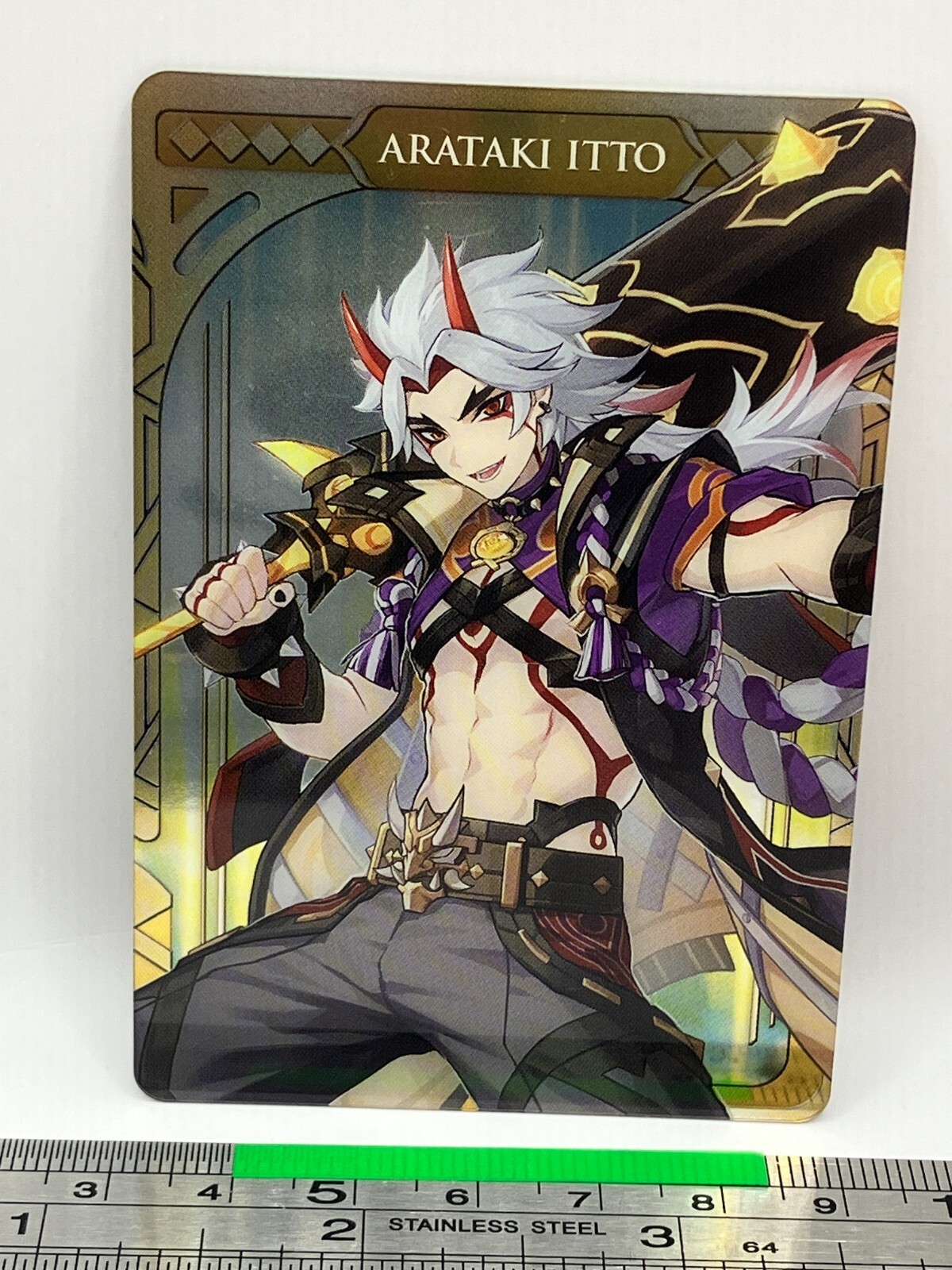 Itto Arataki - Genshin Impact Wafer Card 2-15 miHoYo BANDAI TCG ...