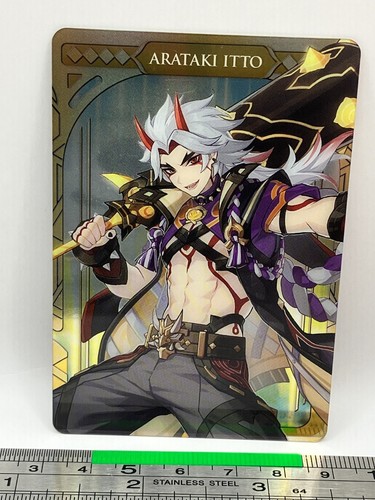 Itto Arataki - Genshin Impact Wafer Card 2-15 miHoYo BANDAI TCG ...