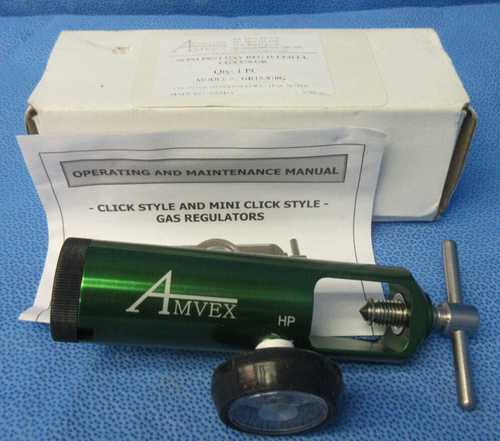AMVEX 50 PSI PRST REGULATOR 15 LPM CL CGA 870 GR | eBay