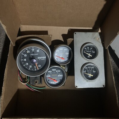 Auto Meter Sport-Comp Tachometer 3780 Pro-comp Oil Water Gauge ...