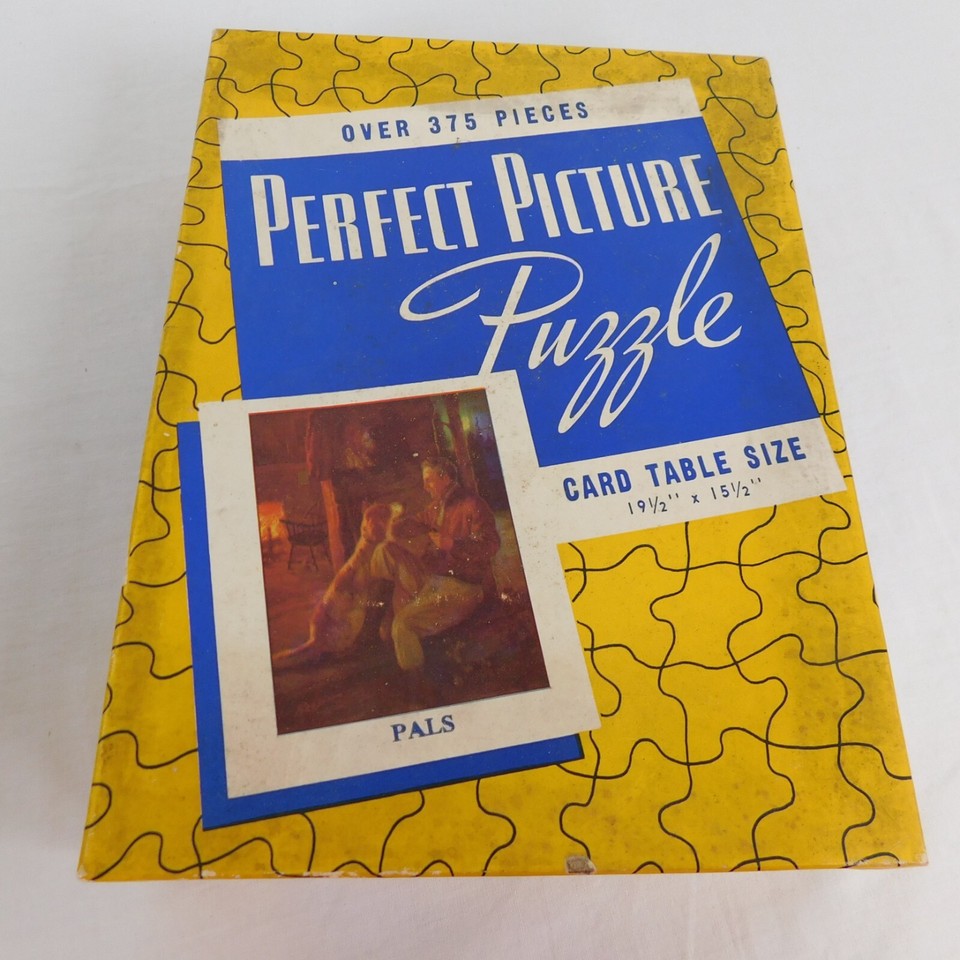 3 Vintage Jigsaw Picture Puzzles Guild 2900 Dogs Perfect Pals 284 Big ...