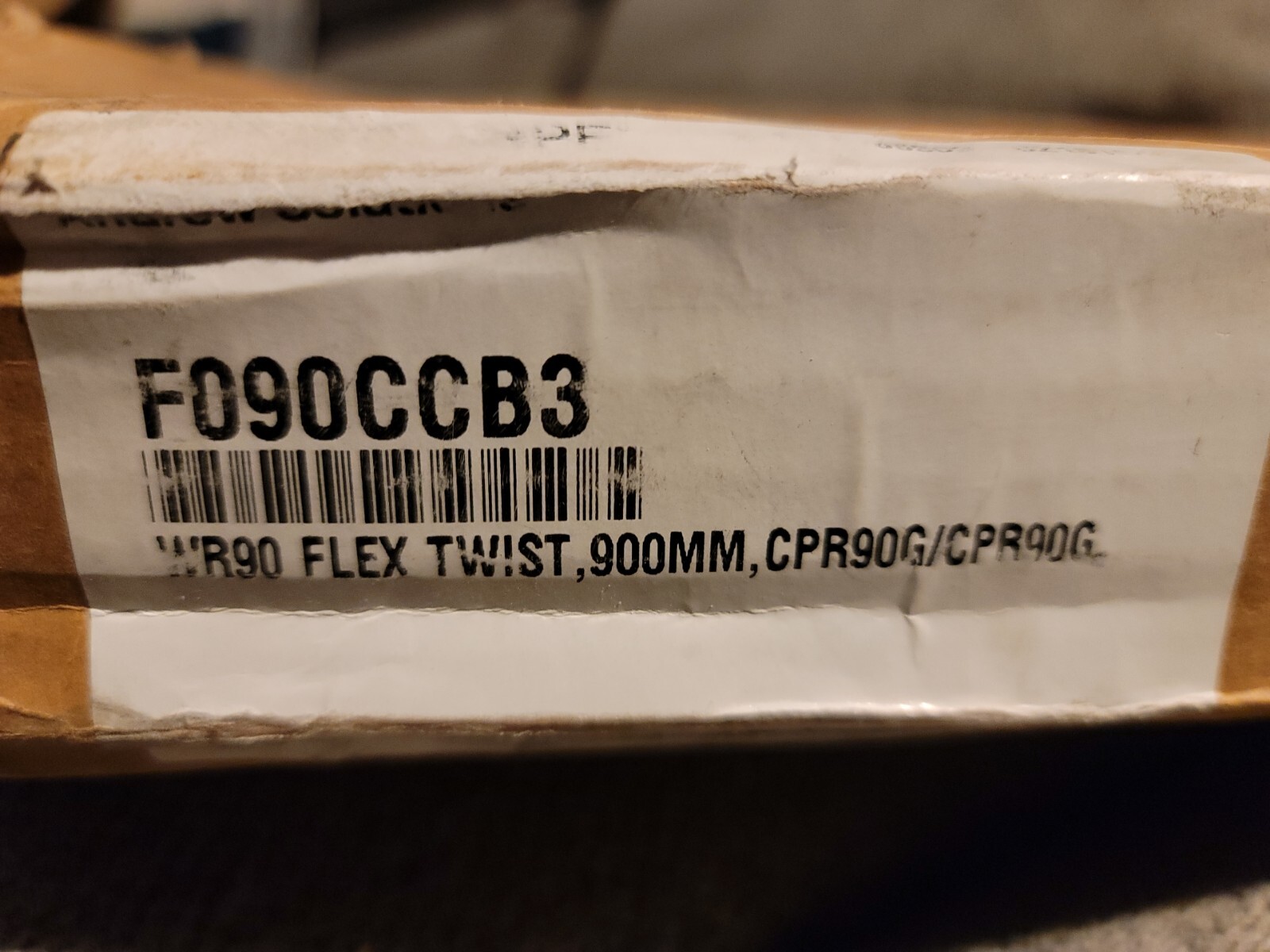 COMMSCOPE F090CCB3 10.7-11.7 GHz 36" Flex Twist CPR90G to CPR90G Flange ...