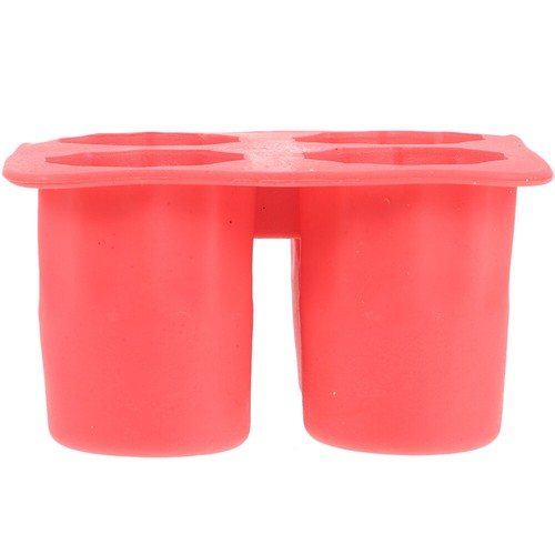 4 Cup Shape Silicone Shooter Ice Cube Glass Mold Maker Summer Cool Ice ...