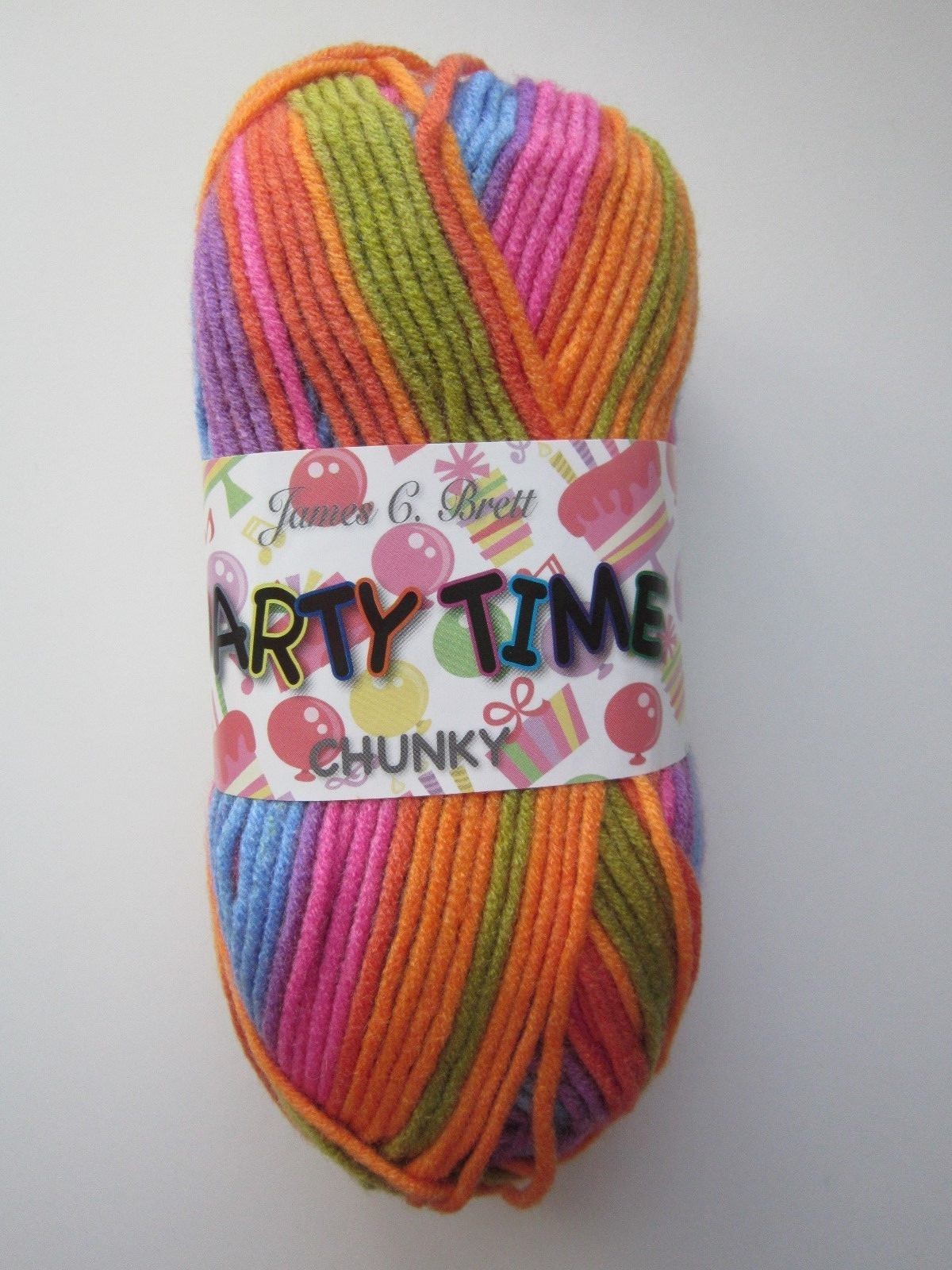 100g James C Brett Party Time Chunky Knitting Yarn - Fun & Vibrant ...