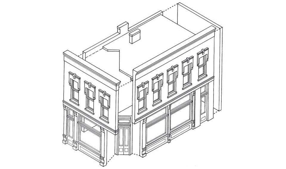 Design Preservation DPM HO Carol's Corner Cafe Landmark Structures Kit ...