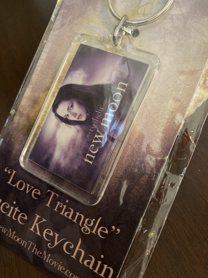 Neca Twilight New Moon Love Triangle Lucite Keychain Bella Swan Edward ...