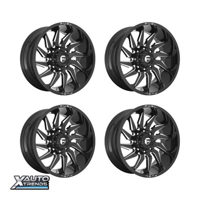 Fuel Off-Road D744 Saber Gloss Black Milled 24X12 8X165.1 -44mm (Set of ...