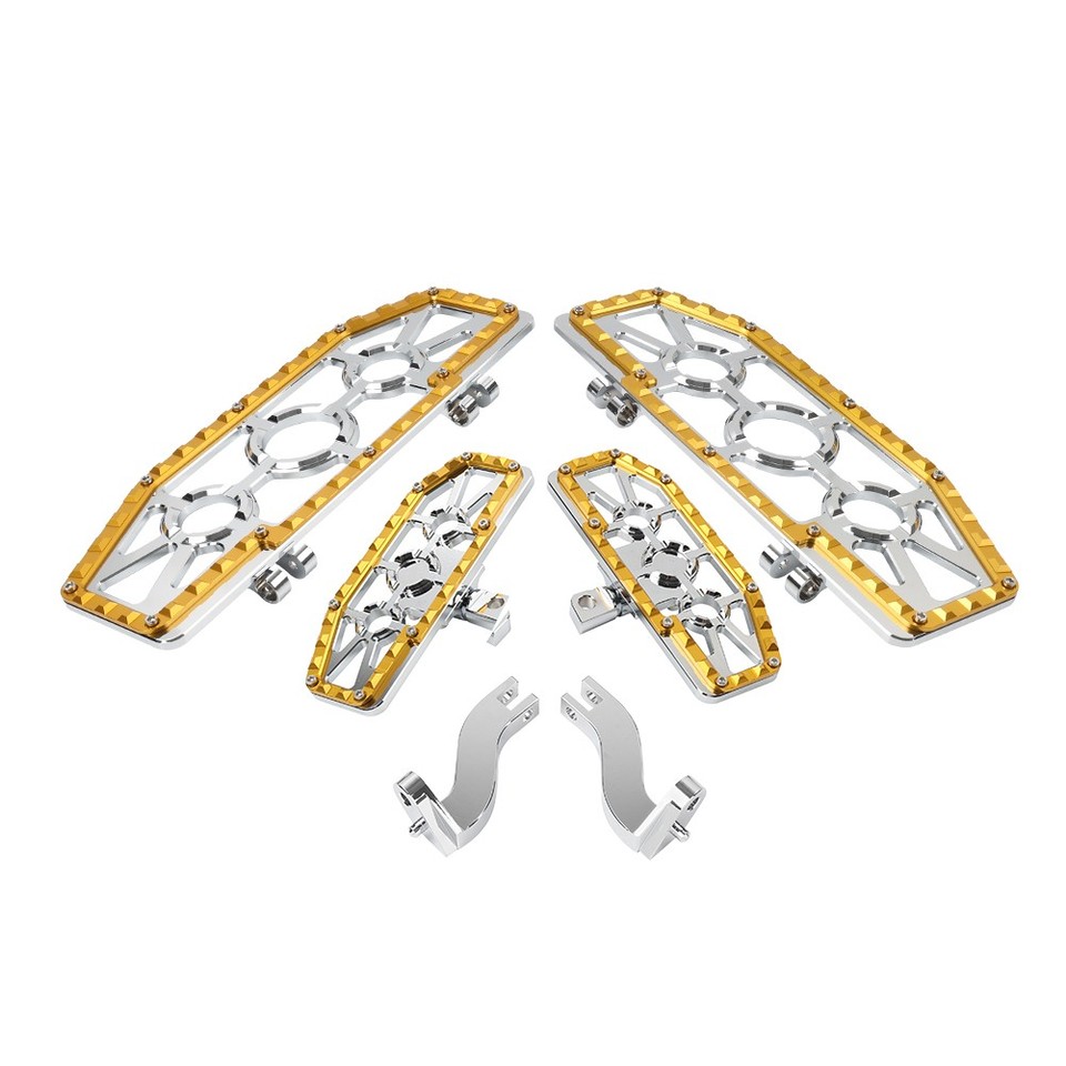 Front Floorboard + Rear Foot Peg With Mounts Kit For Harley Touring ...