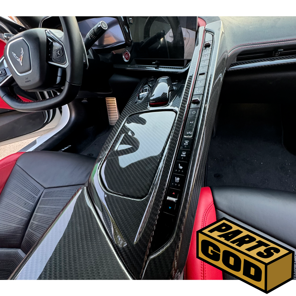 Corvette C8 Carbon Fiber Interior Trim Cover fits 2020-2025 Accessories ...