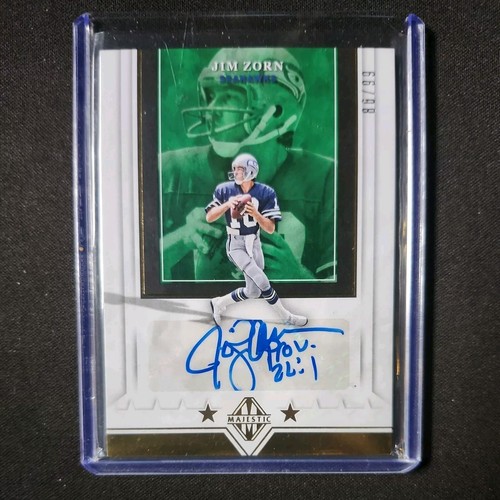 2018 Panini Majestic Majestic Signatures Tier /99 Jim Zorn #ST1-JZ Auto ...