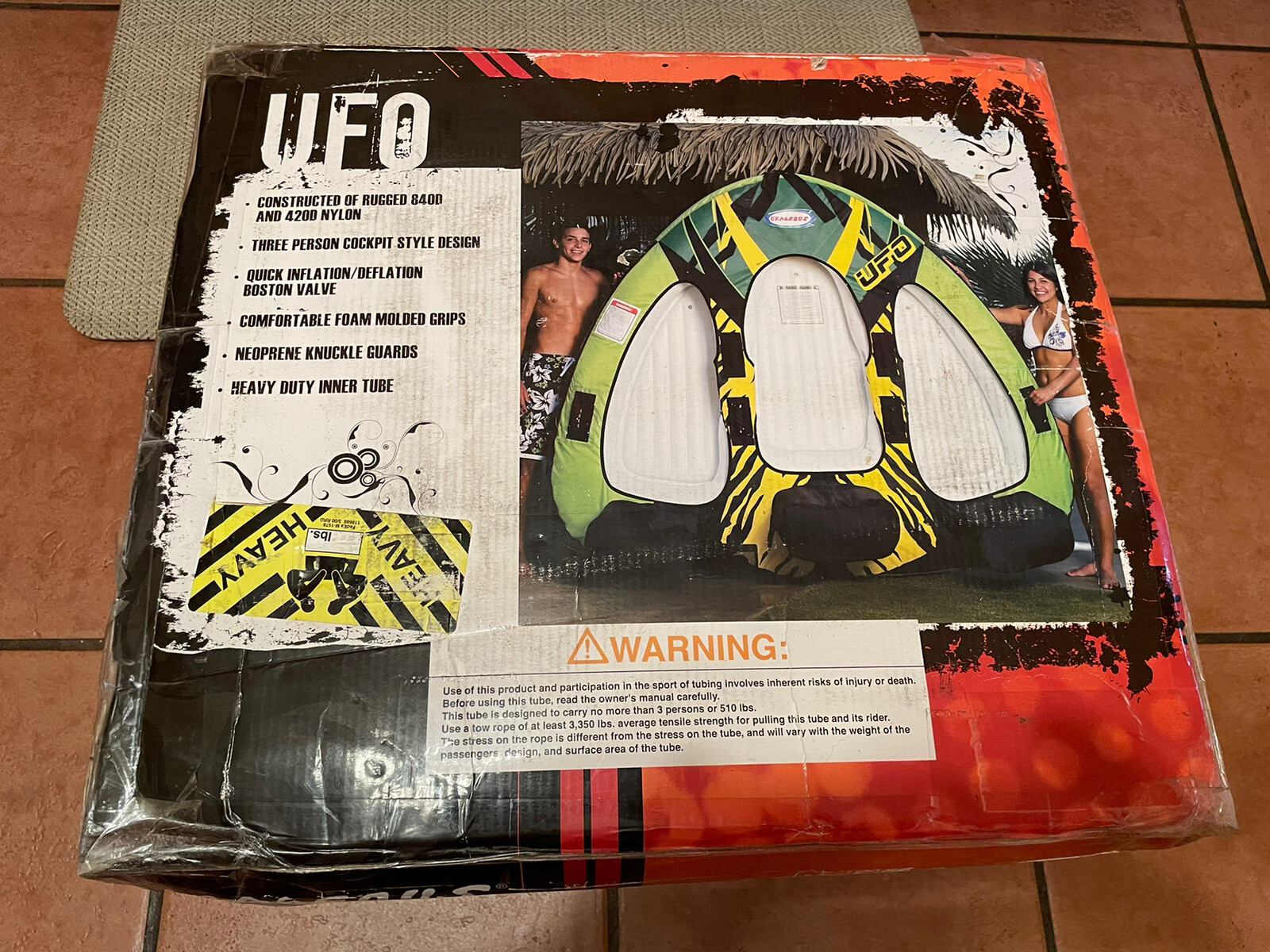 O'rageous UFO 3 Person Cockpit Towable Tube - Brand New | eBay