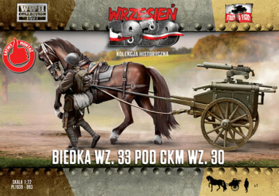 First to Fight 093 Cart wz.33 for the heavy machine gun wz.30 scale 1/ ...