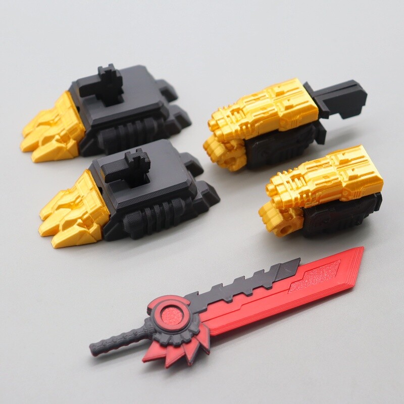 3D Printing Hand Foot Weapon Upgrade Kit For Legacy Core Dinoking ...