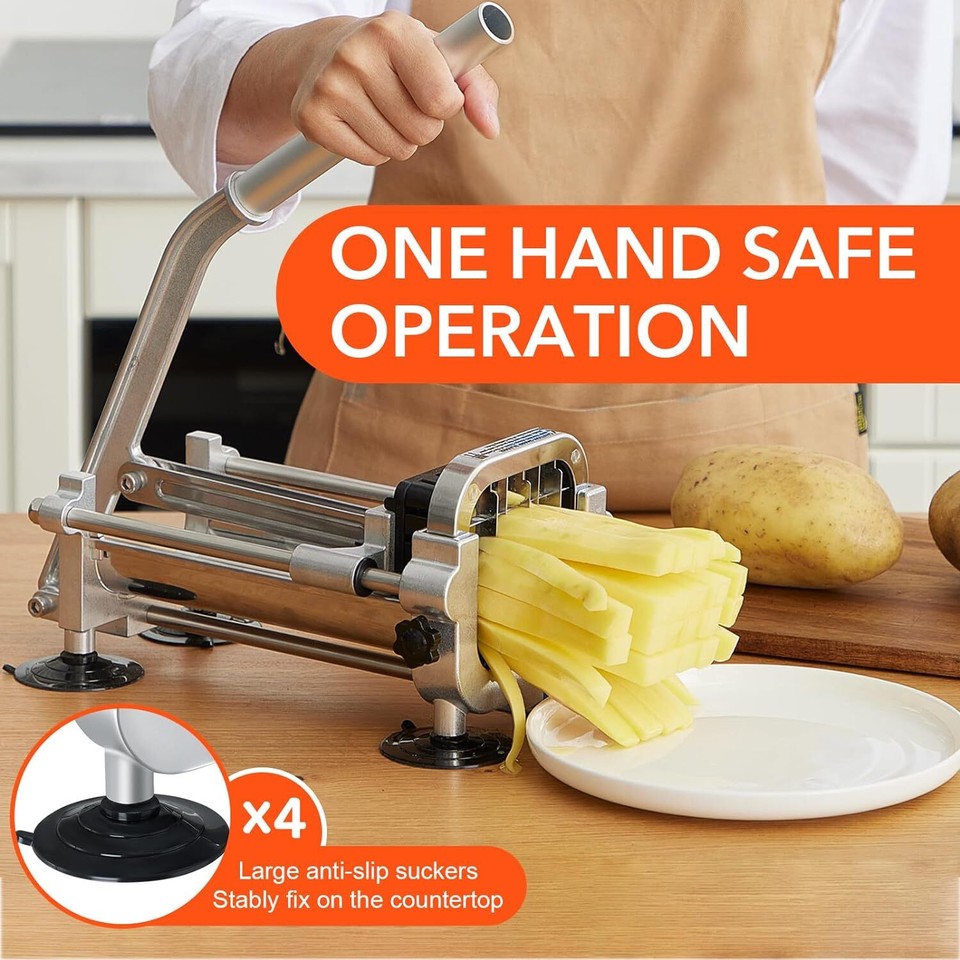 French Fry Cutter, Commercial French Fries Slicer for Whole Potatoes ...