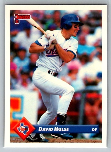 1993 DONRUSS DAVID HULSE RC TEXAS RANGERS #706 | eBay