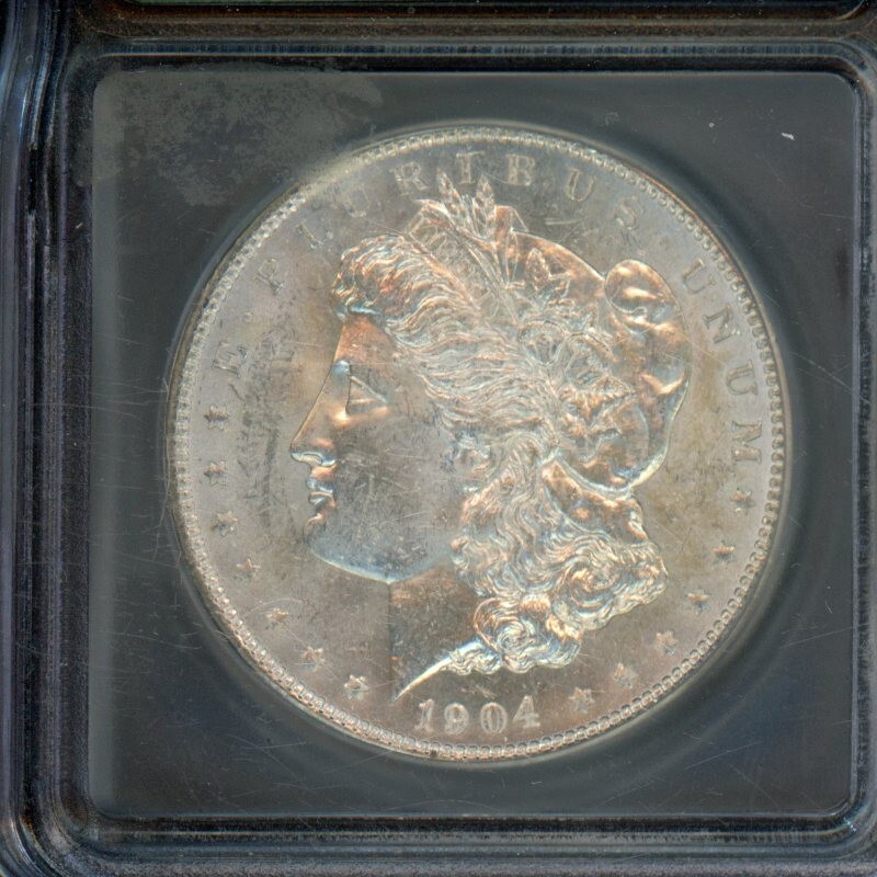 1904-O US Morgan Silver Dollar $1.00 $1 ICG MS64 UNC Apple Valley Hoard ...