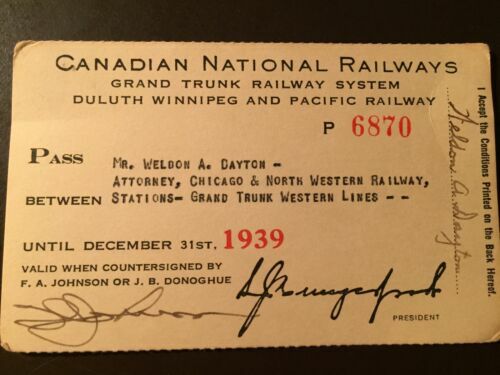 Collectible Railroad Passes & Tickets for sale | eBay