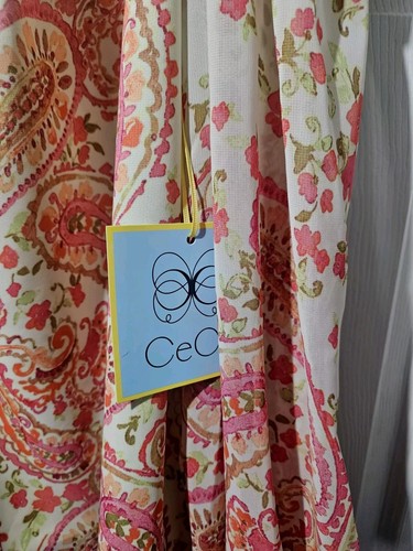 NWT. Ce CE Brand. Light Yellow Flowers Print. SIZE S/M. Long Sleeved ...