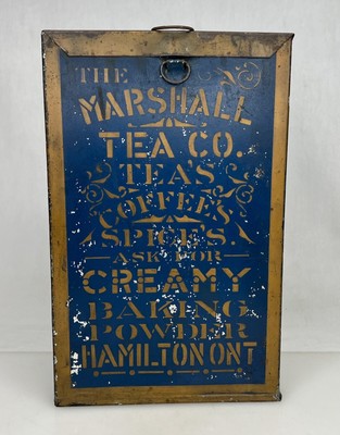 The Marshall Tea Co Antique Canadian Tin Box - 91932 | eBay