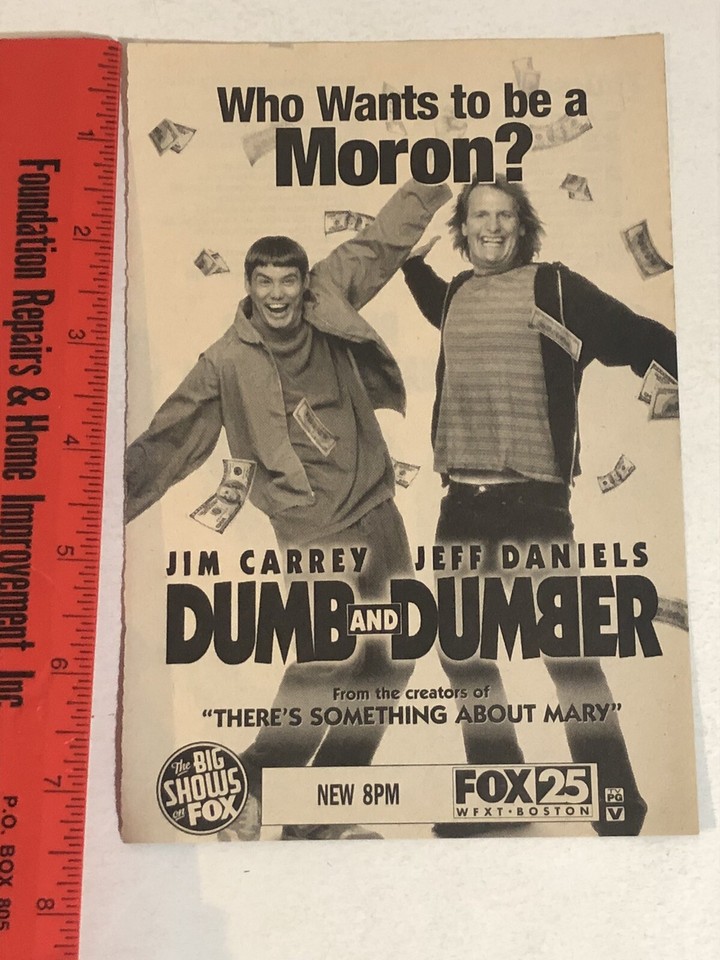 Dumb And Dumber Tv Guide Print Ad Jeff Daniels Jim Carrey Lauren Holly ...