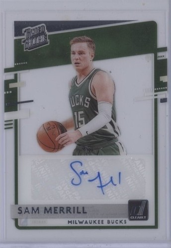 SAM MERRILL 2020-21 Clearly Donruss AUTO RATED ROOKIE RC Panini ...