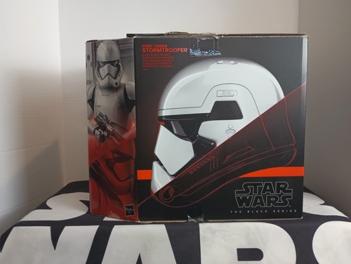 First Order Stormtrooper Helmet STAR WARS Black Series Electronic MIB ...
