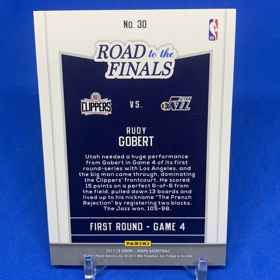 2017-18 NBA Hoops Rudy Gobert /2017 Road to the Finals | eBay
