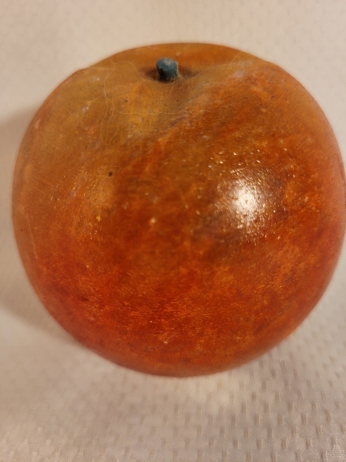 Fake Faux Peach Stone Alabaster Realistic Large Heavy Fruit 1.9 lb ...