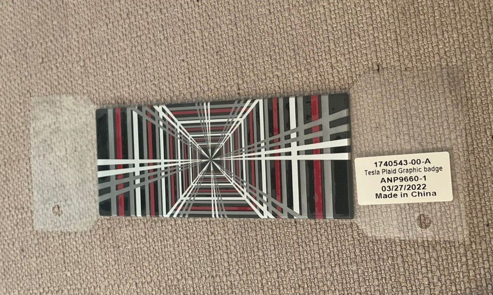Tesla Plaid Badge Genuine OEM Model S and Model X Brand NEW | eBay