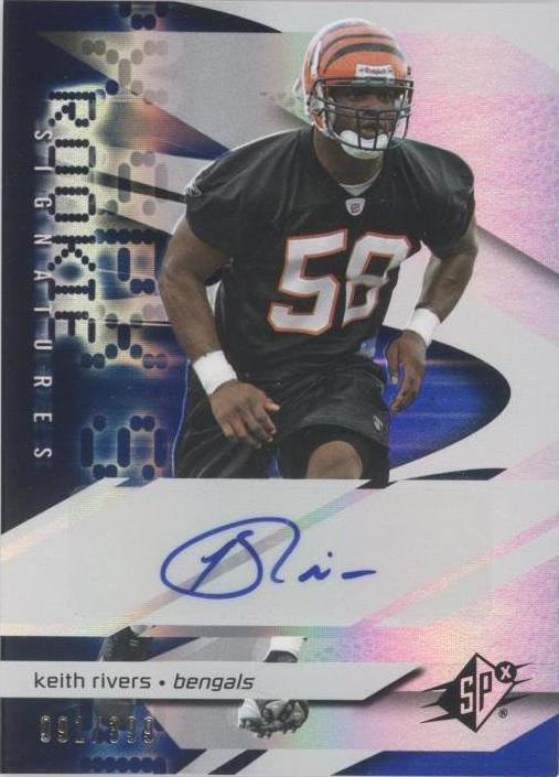 2008 SPx - Rookie Signatures Keith Rivers #216 /399 (AU, RC) for sale ...