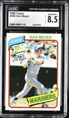 1980 TOPPS #396 DAN MEYER CGC 8.5 NM/MINT+ MARINERS 4448 | eBay